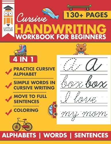 Cursive Handwriting Workbook for Beginners: Premium cursive practice ...