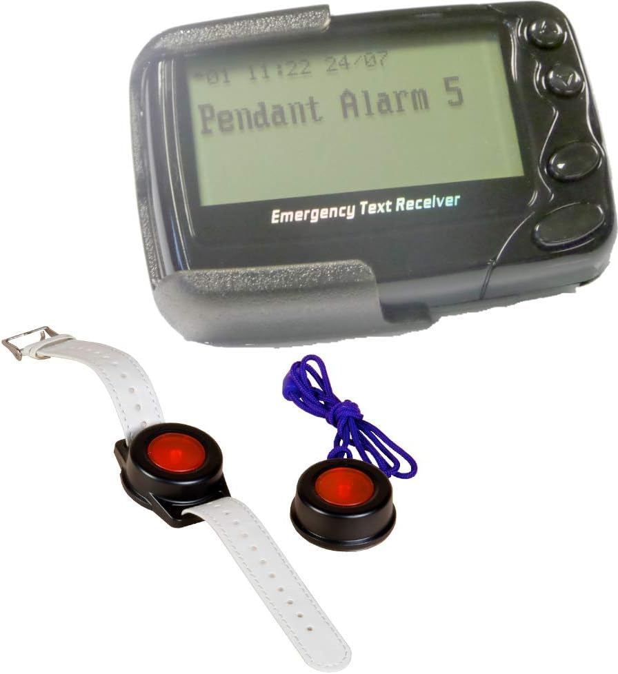 Medpage Long Range Pendant Alarm. Waterproof Help Call Button With ...