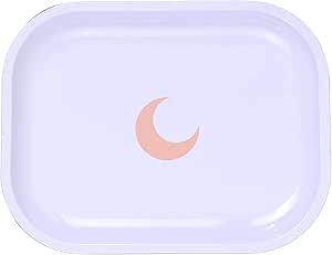 Metal Tray Small White Lightweight Tray - Curved Edges and Smooth ...