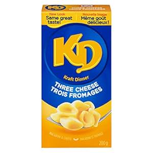 KD Kraft Dinner 3 Cheese Macaroni and Cheese, 200g: Amazon.ca: Grocery ...