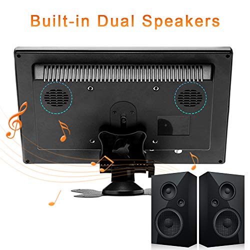 Hikity 10 Inch Small HDMI Monitor Portable CCTV Monitors 1280x600 with ...