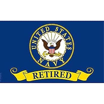 Amazon.com : US Navy Retired 3x5 Flag NEW 3 x 5 Naval USN Banner ...