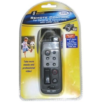 Amazon.com : Tripod Remote Control For Canon Camcorders With LANC ...