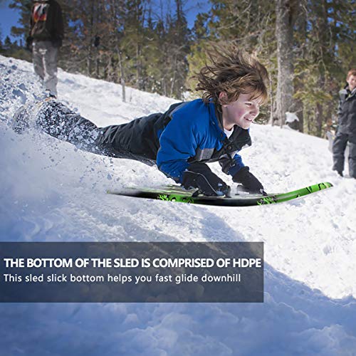 AQUARM Foam Snow Sled for Kids with 2 Sturdy Soft Handles & Slick ...