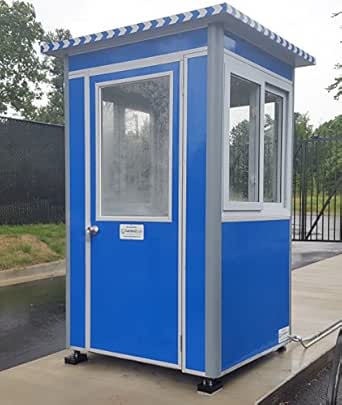 Amazon.com: Prefabricated 4' x 4' Security Guard Shack/Ticket Booth ...