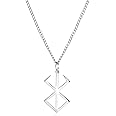 Berserker Rune Pendant Necklace for Men Women Bindrune Symbol ...