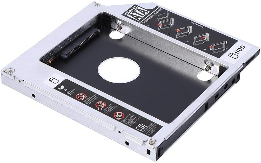 Vipxyc Hard Drive Optical Bay Caddy, 12.7mm Aluminum SATA HDD SSD ...