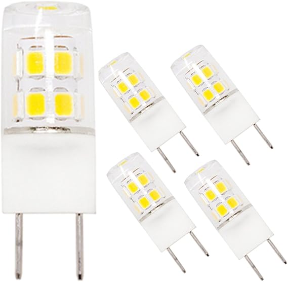 G8 LED Light Bulbs, Mini G8.5 Bi-Pin Puck Bulb, 20W Equivalent, 120V 2 ...