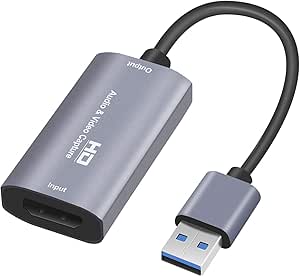 Amazon.com: Video Capture Card, 4K Cam Link Card HDMI to USB 3.0 ...