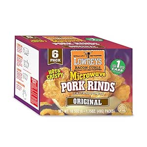 Amazon.com: Lowrey's Bacon Curls Microwave Pork Rinds (Chicharrones ...