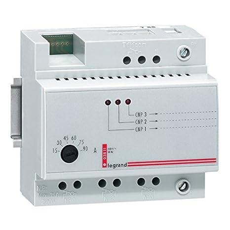 Legrand LEG03811 Single-Phase Load-Shedding Device - 230 V~ - 3 Shed ...