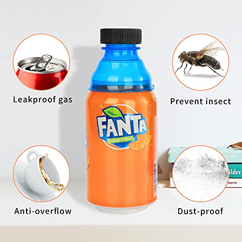 Soda Can Lids, 6 Pack Clear Soda Can Covers + 6 Pack Silicone Can ...