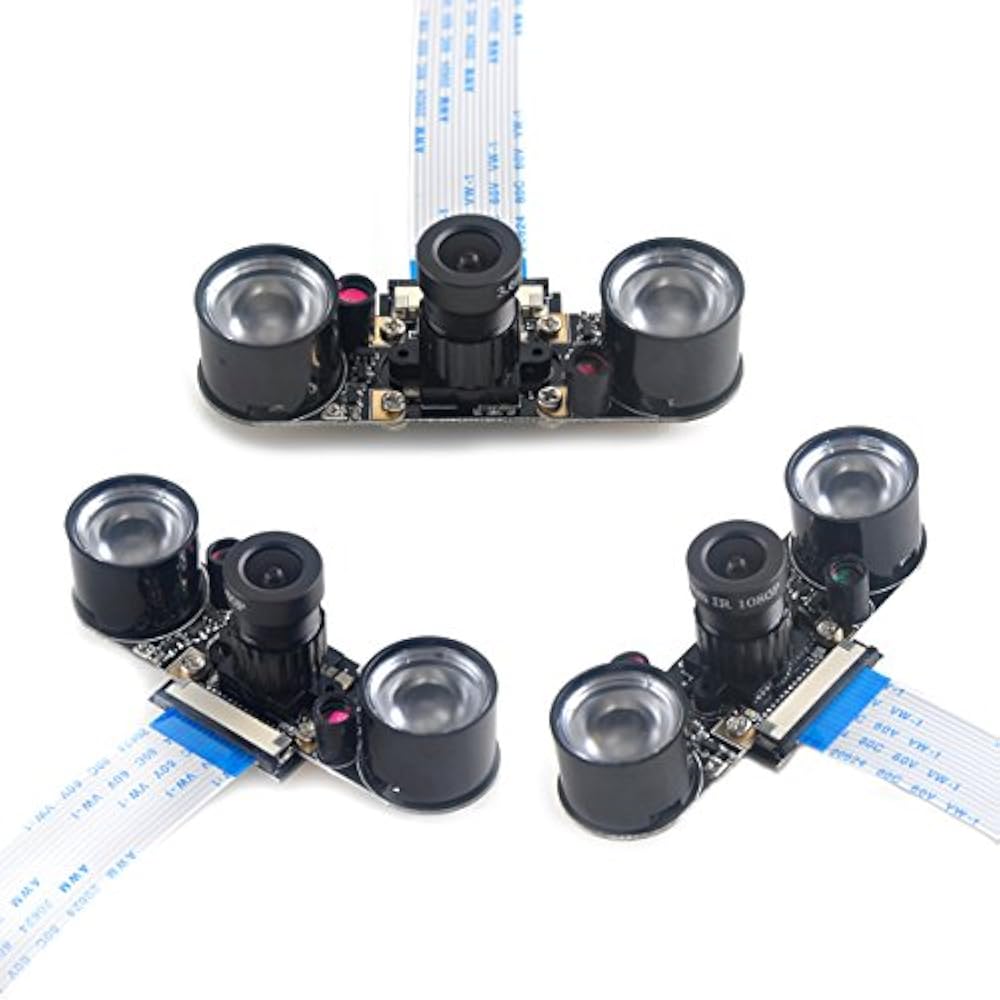 Makerfocus Raspberry Pi Camera Night Vision Adjustable-Focus Module 5MP ...