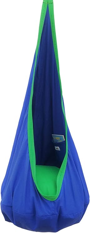 Amazon.com: Kids Hanging Pod Swing Chair with Pocket, Hanging Hammock ...