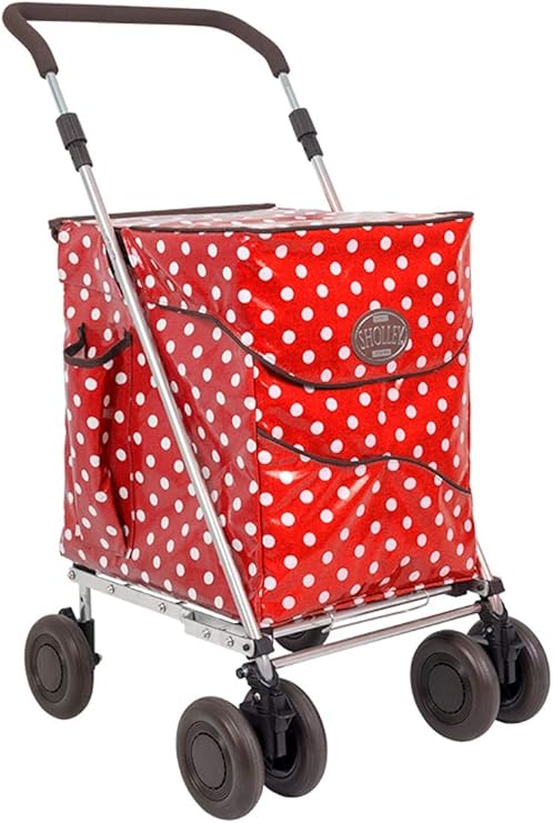 Sholley® Deluxe Range 'The Carnaby' Folding Shopping Trolley, Grocery ...