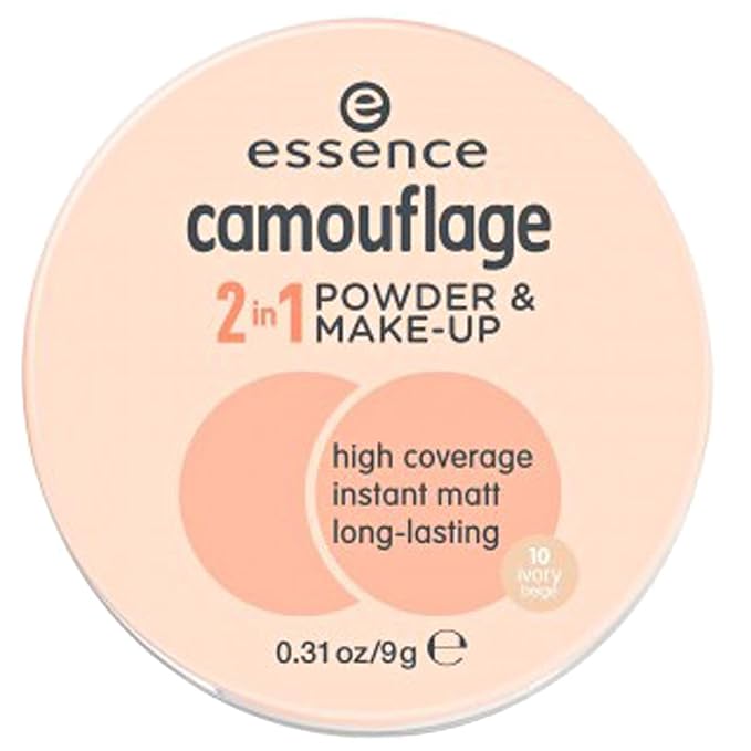 Essence - Camouflage 2 in 1 powder and make-up - 10 ivory beige: Amazon ...