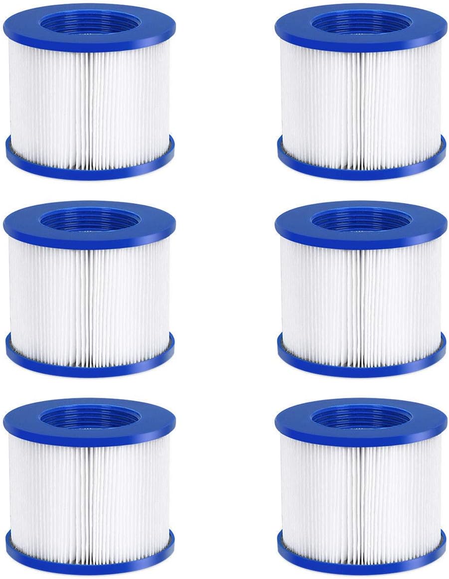 Amazon.com : Goplus 6 Pack Pool Filter Replacement Cartridge, 120 Fold ...
