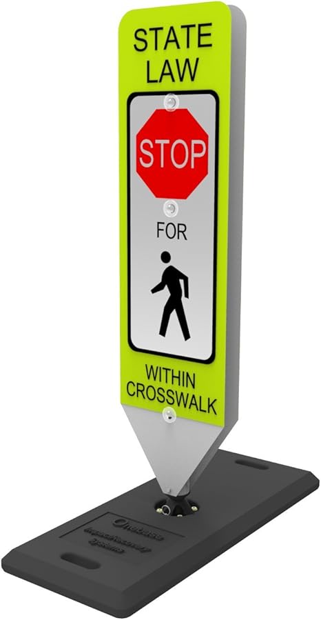 Amazon.com: Impact Traffic - in-Street Pedestrian Crosswalk Sign, Stop ...