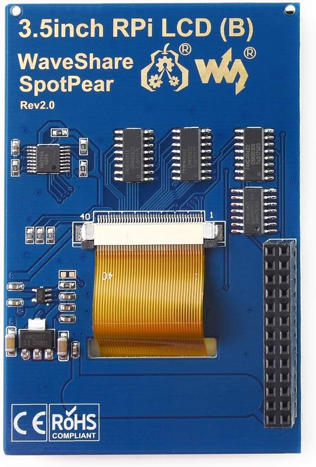 Waveshare 3.5 inch Display for Raspberry Pi 4 Resistive Touchscreen 480 ...