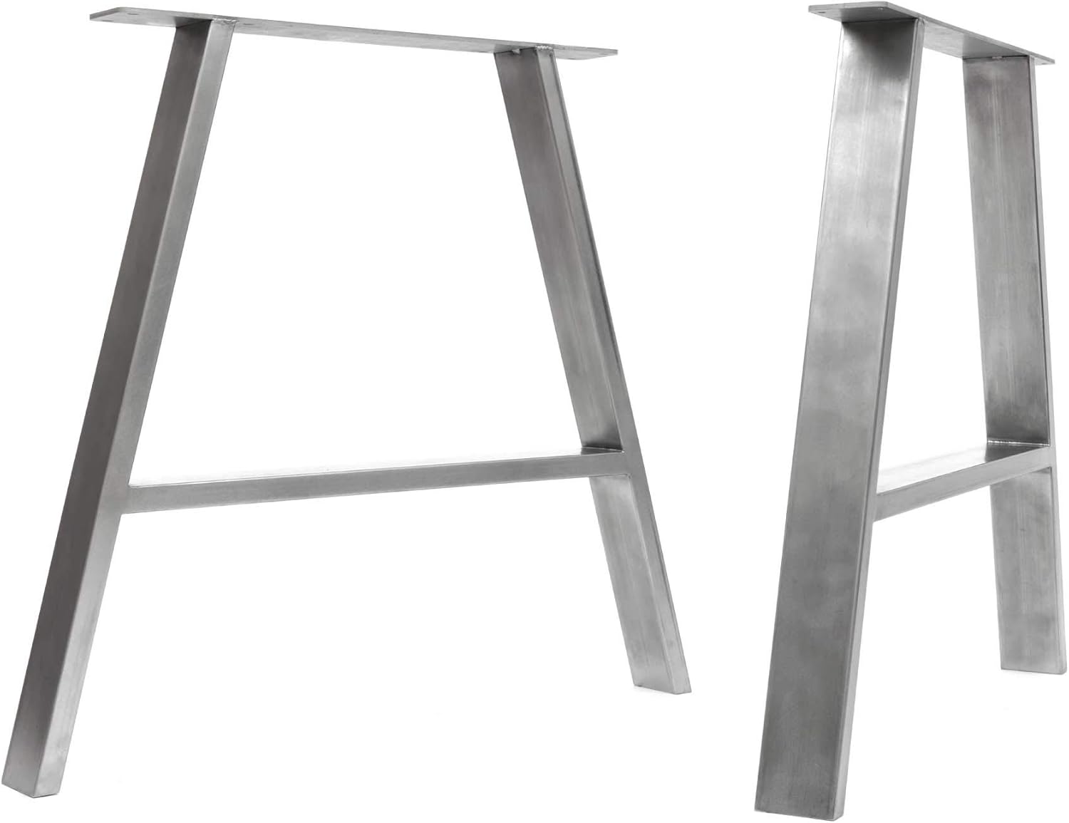 [HLC] 2 x Industrial A-Frame Table Legs - Surface Conditioned Steel ...
