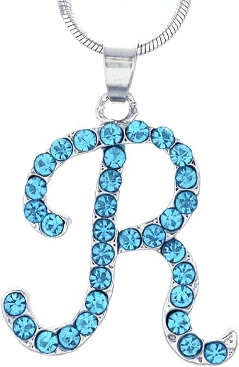 Amazon.com: Soulbreezecollection Initial Letter R Pendant Necklace ...