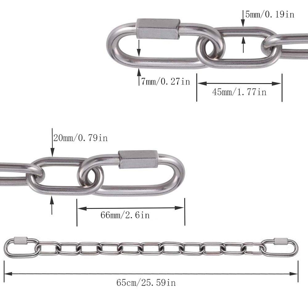 Her Kindness Quick Link Chain Connector,304 Stainless Steel D Shape ...