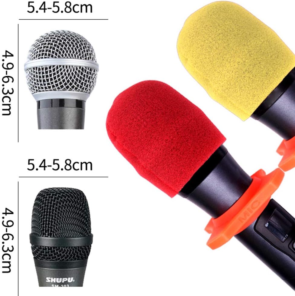 40Pcs Disposable Microphone Cover Foam Handheld Microphone Protective ...