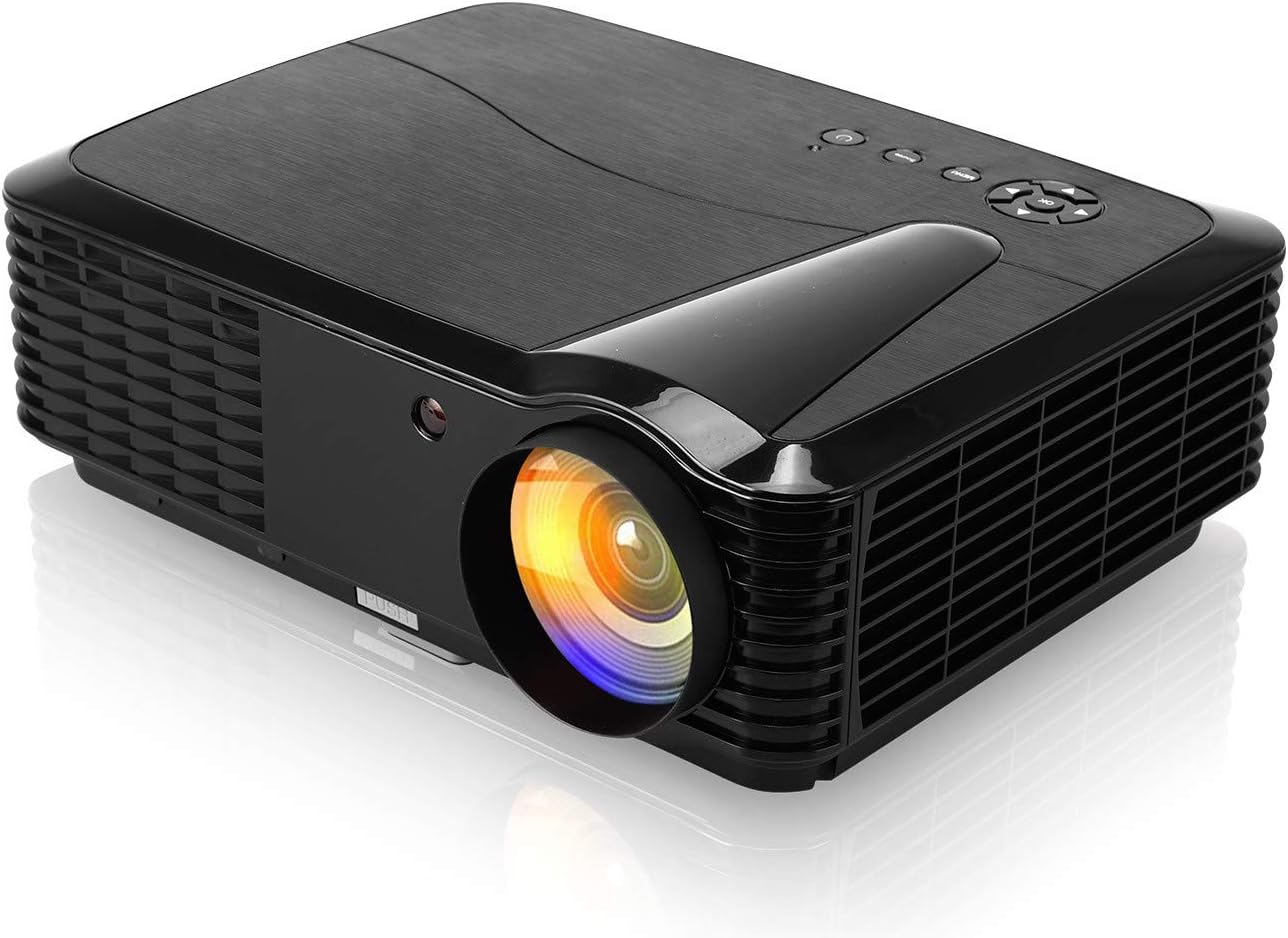 High Resolution LED Projector 4500 Lumens Digital HD WXGA LCD Video ...