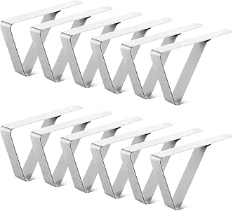 Amazon.com: JINGMAX 12 Pack Tablecloth Clips, Table Cloth Cover Clamps ...