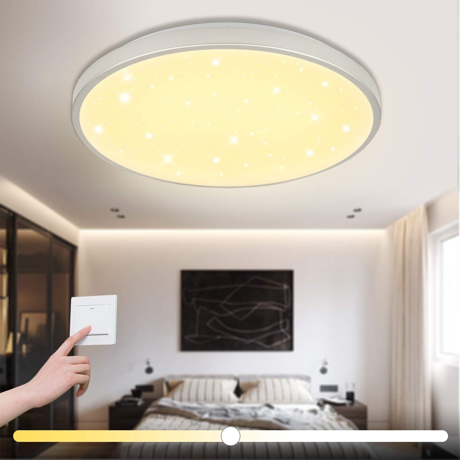 Vingo 60w Color Changing Ceiling Light Starlight Ceiling lamp Ceiling ...
