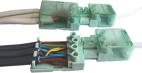 GREENBROOK 20A 3-POLE LIGHTING CONNECTOR 250V PACK OF 2 LCGN3P: Amazon ...