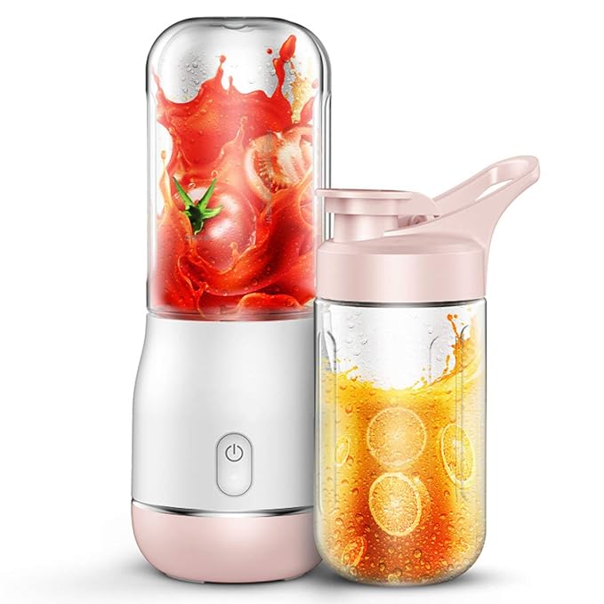 BSJZ USB Juicer Durable Smoothie Blenders Portable Fruit Mixer Unique Detachable Bottle Multi ...
