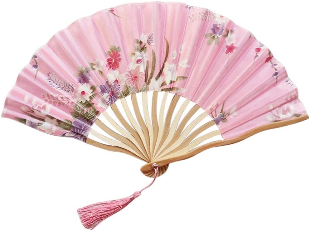 Folding Fans Chinese Style Hand Held Fan Bamboo Paper Folding Fan Party ...