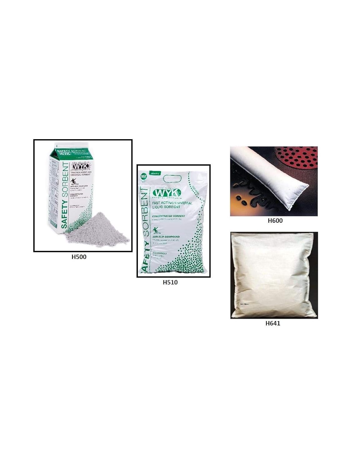 Wyk Sorbents Anti-Slip Safety Sorbent Gray, 0.5 gal, Shaker Carton ...