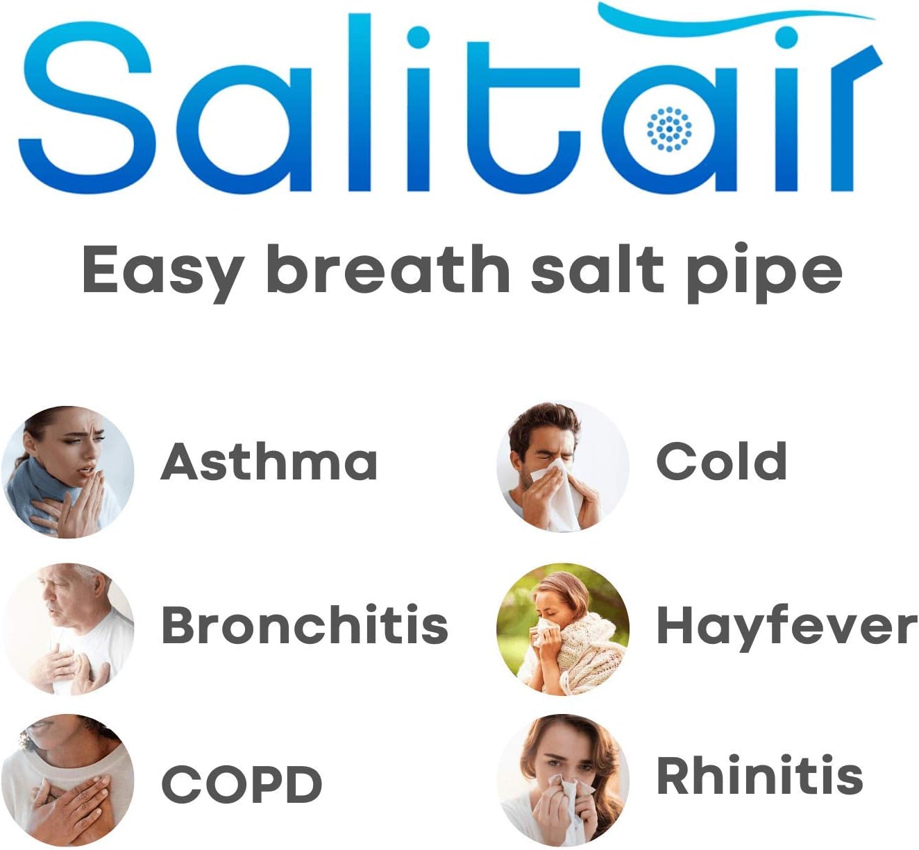 Tower Health Salitair Plus Additional Salt Therapy Inhaler for Asthma ...
