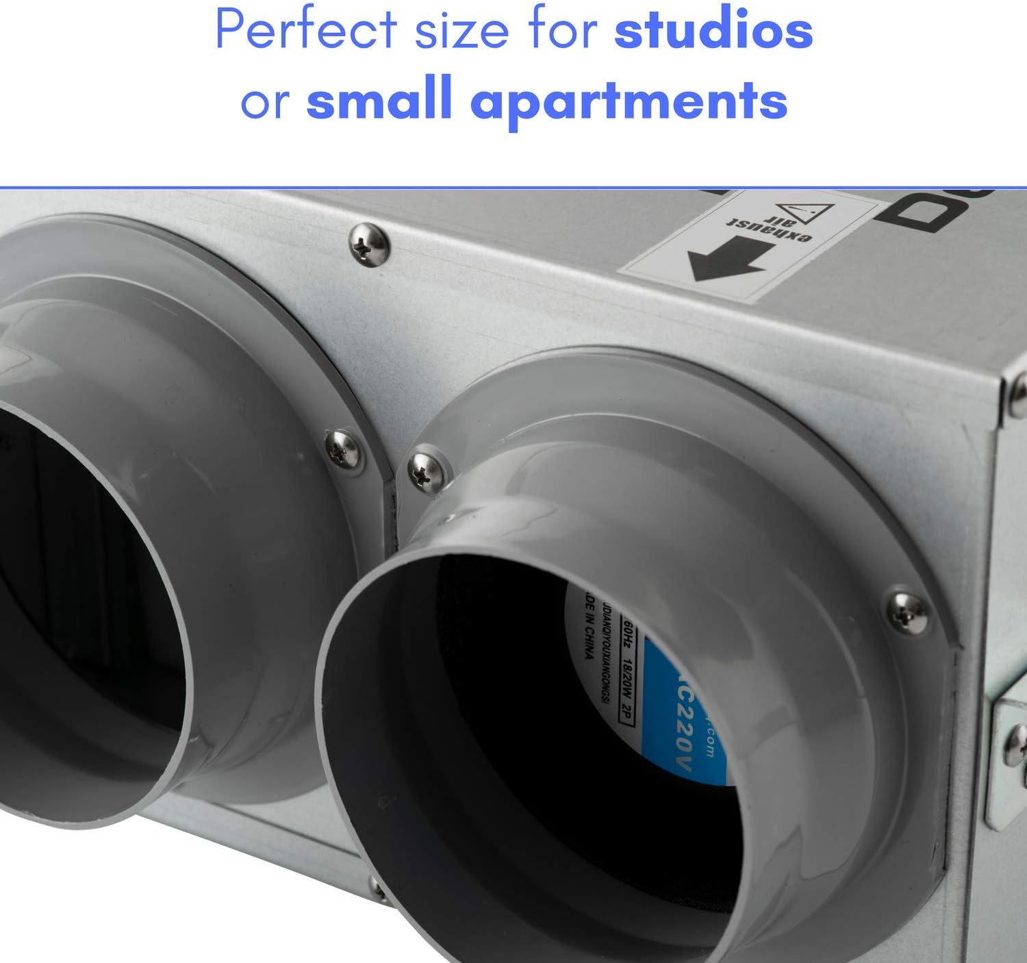 Heat Recovery Ventilation Unit HRVU DHV-04/100B | Heat Exchanger for ...