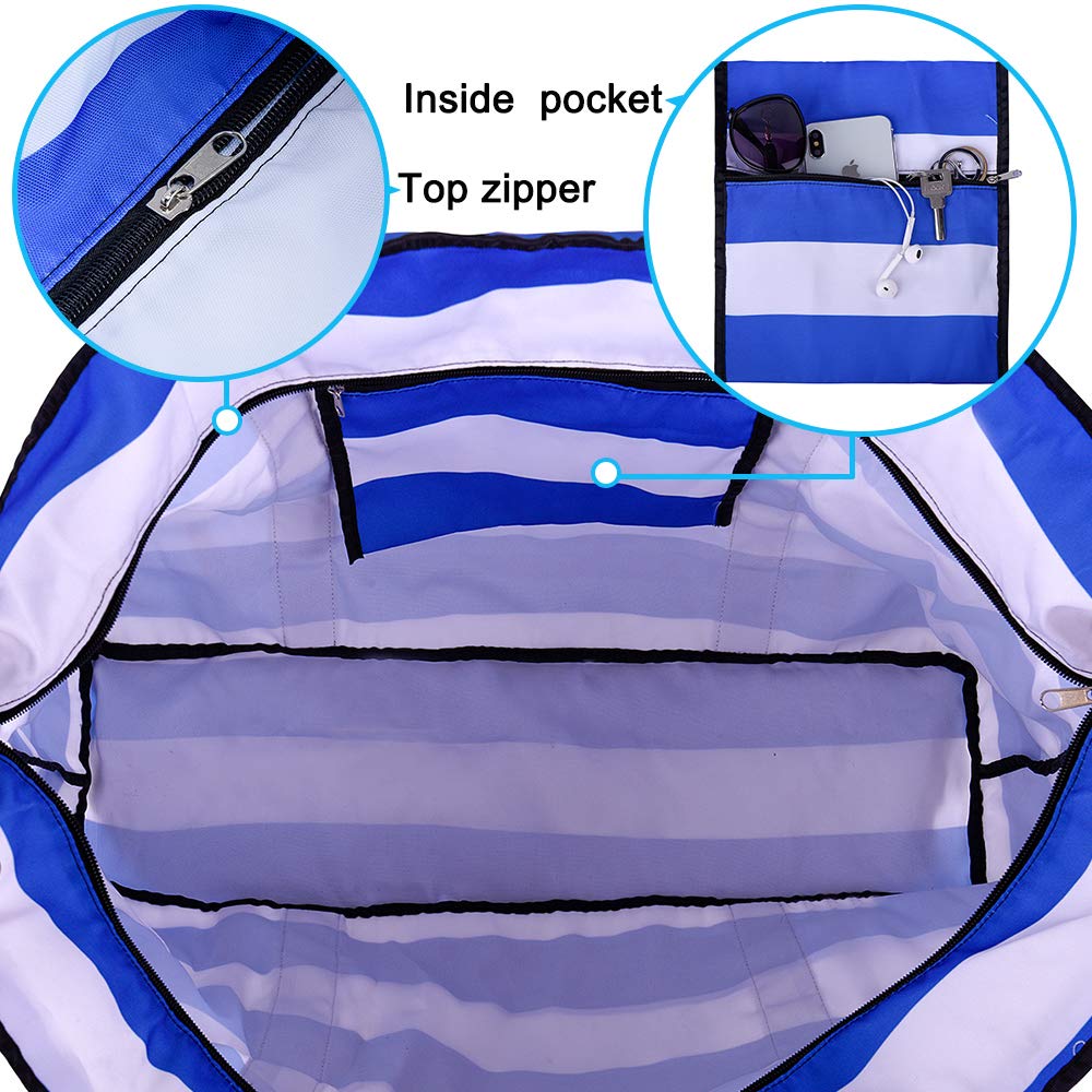 Extra Large Tote Bag With Zipper And Pockets | Paul Smith