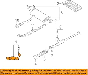 Amazon.com: Genuine Hyundai 28610-2S100 Muffler Assembly, Front: Automotive