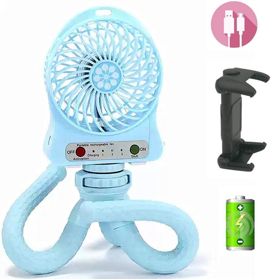 Amazon.com: Mini Handheld Stroller Fan,Personal Portable Baby Fan with ...