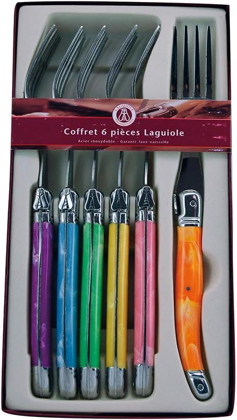 Amazon.com: Coutellerie Tarrerias-Bonjean Set of 6 Laguiole Table Forks ...