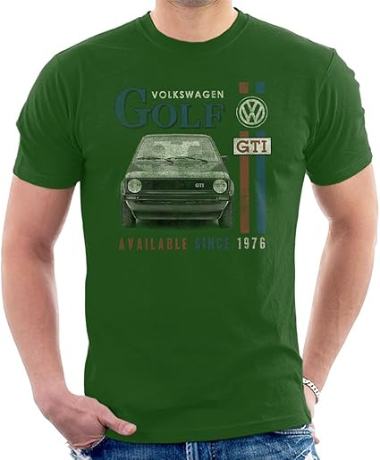 Volkswagen Golf GTI Racing Distressed Men's T-Shirt: Amazon.co.uk: Clothing