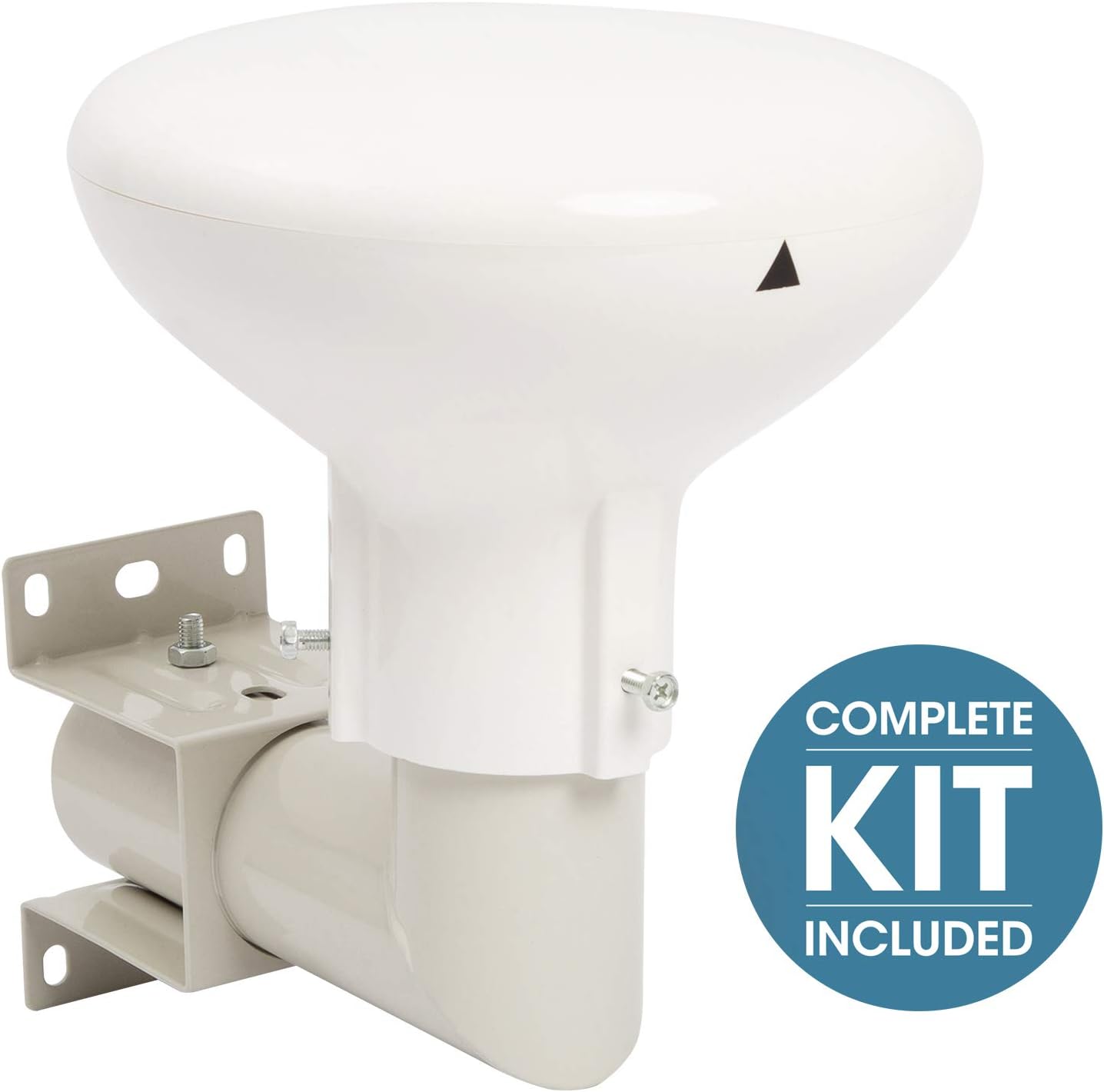 Antenne TV Exterieur TNT Amplifiée Puissante Omnidirectionnelle 360° avec Filtre 4G LTE pour HD ...