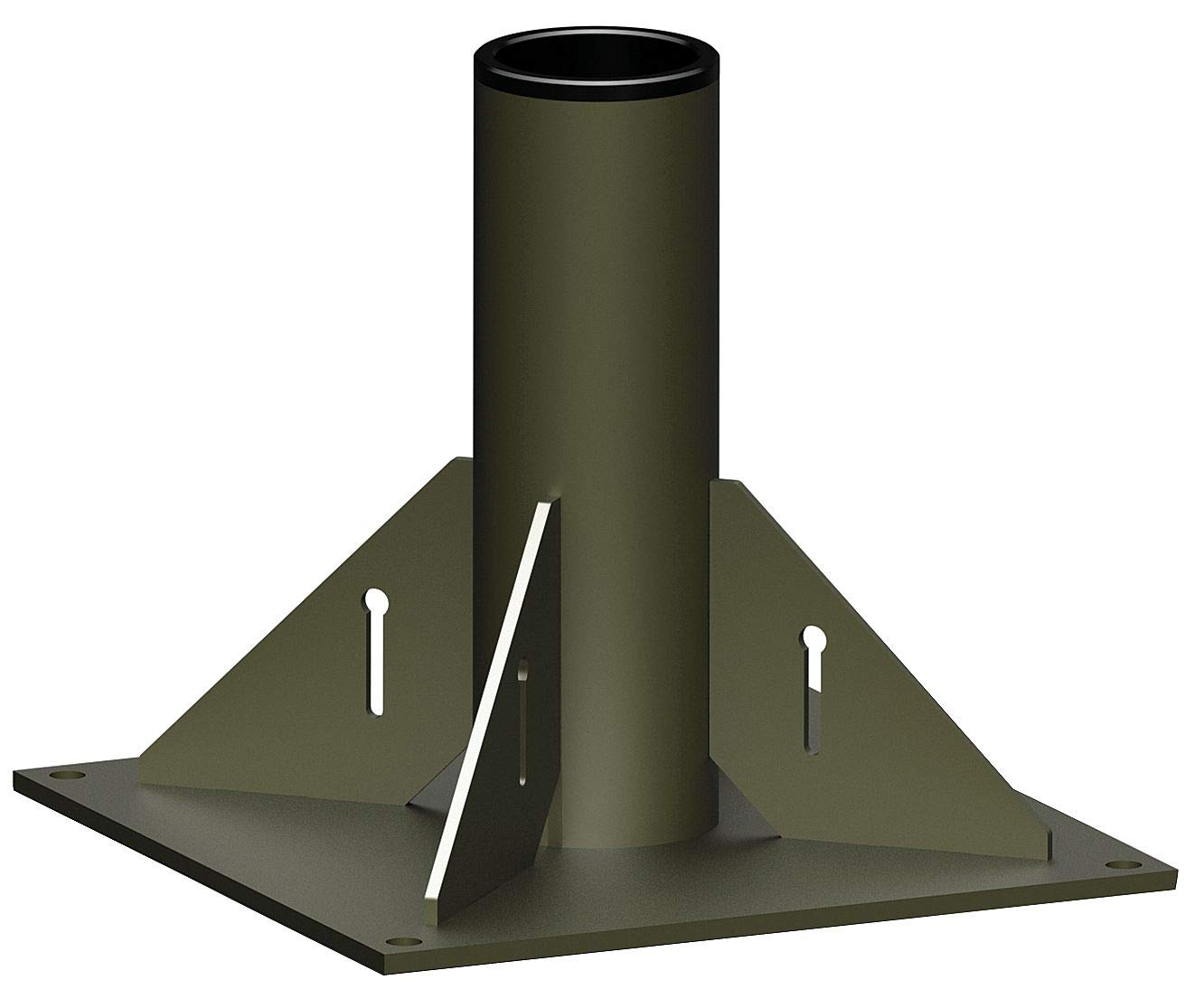 Mounting Base, Floor Mount, 1200 lb., Steel: Amazon.com: Industrial ...