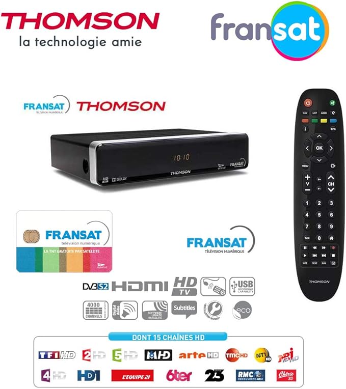 Fransat HD USB PVR Decoder + Fransat HD SmartCard: Amazon.co.uk ...