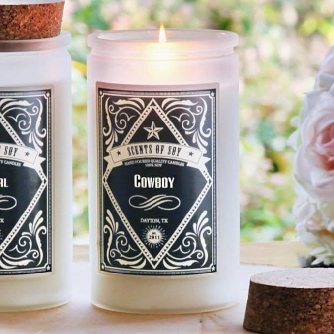 Amazon.com: Cowboy Rustic Soy Candle: Home & Kitchen