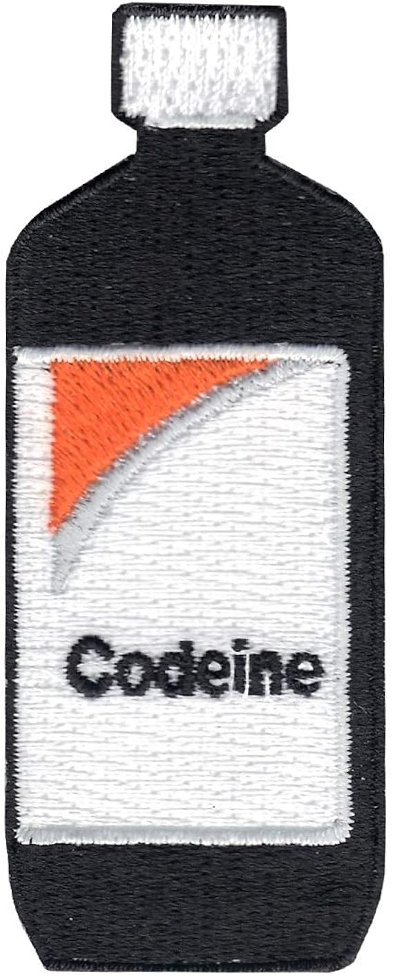 Amazon.com: Codeine Bottle Patch Emoji Medicine Iron On Embroidered ...