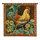 Amazon.com: Fine Art Tapestries "Rooster Rustic Wall Tapestry: Home ...