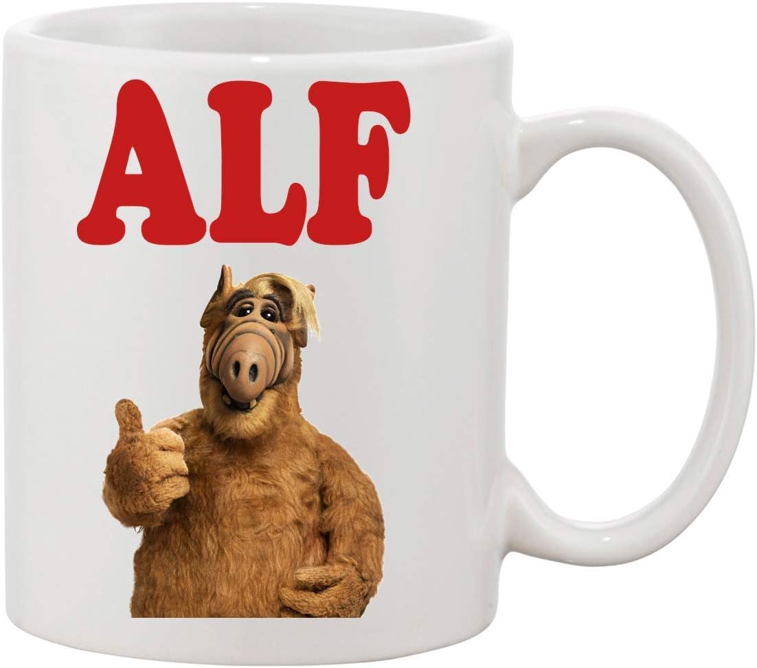 Amazon.de: Alf Portrait TV Show Design Standing Showing Finger Mug Cup ...