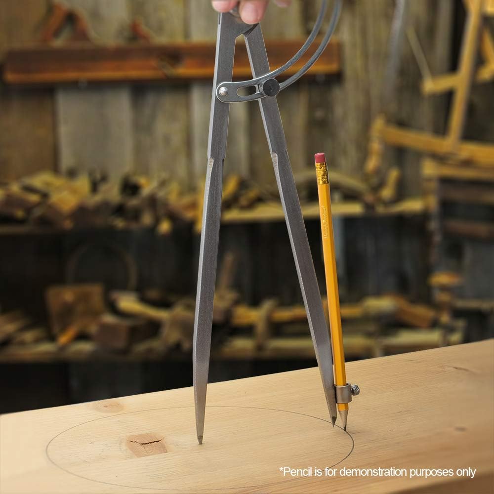 Offidea Professional Woodworking Compass with Wing and Pencil Holder ...