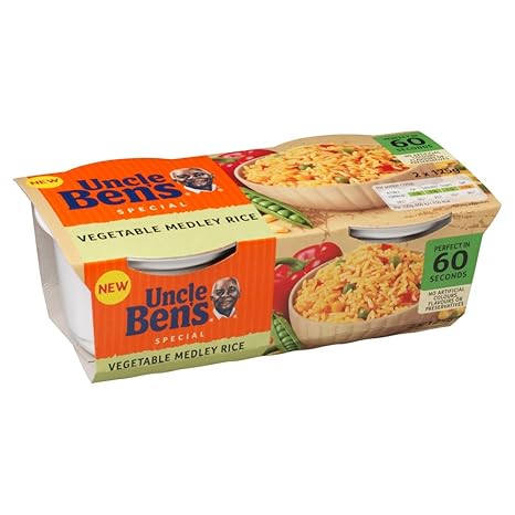 Uncle Bens Microwave Vegetable Medley Rice Pots 2 x 125g: Amazon.co.uk ...